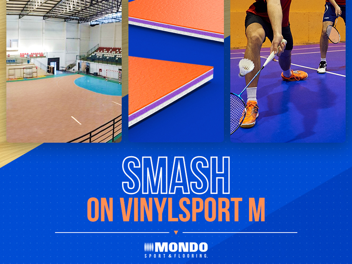 Multilayer PVC Flooring for Badminton and Handball Courts | Mondo Spa