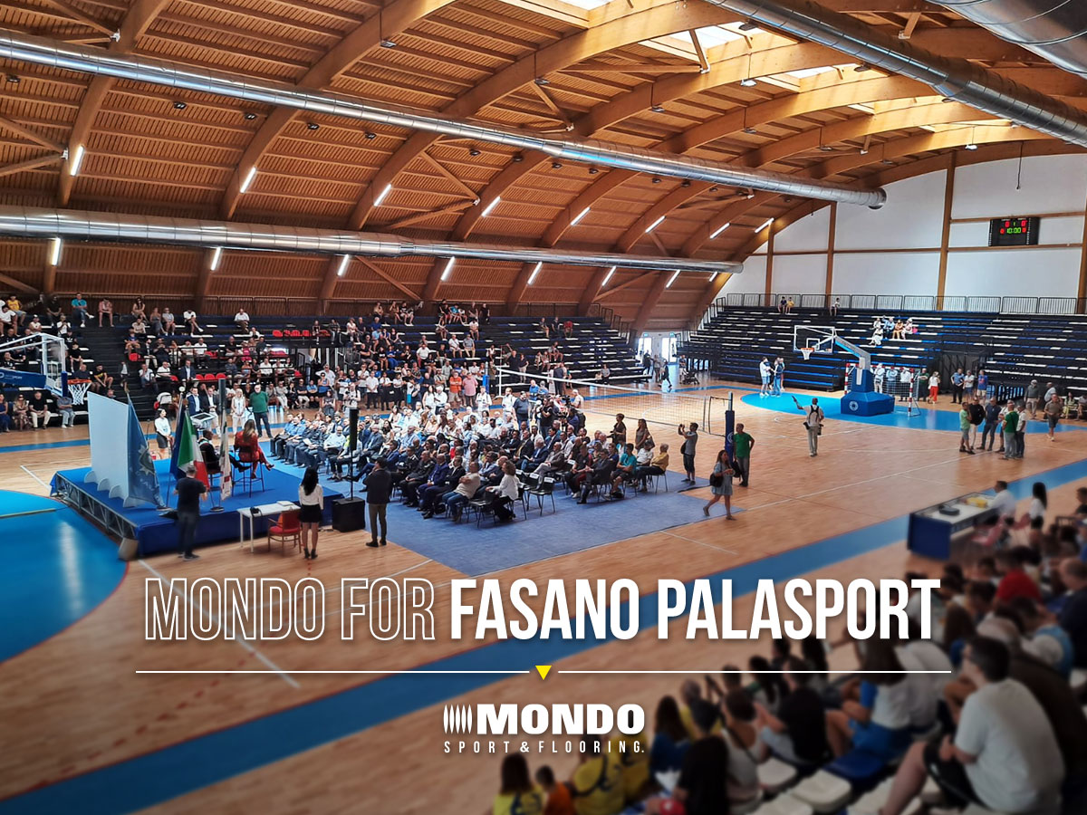 Palasport in Fasano: Mondoelastic Multipurpose Resurfacing | Mondo Spa